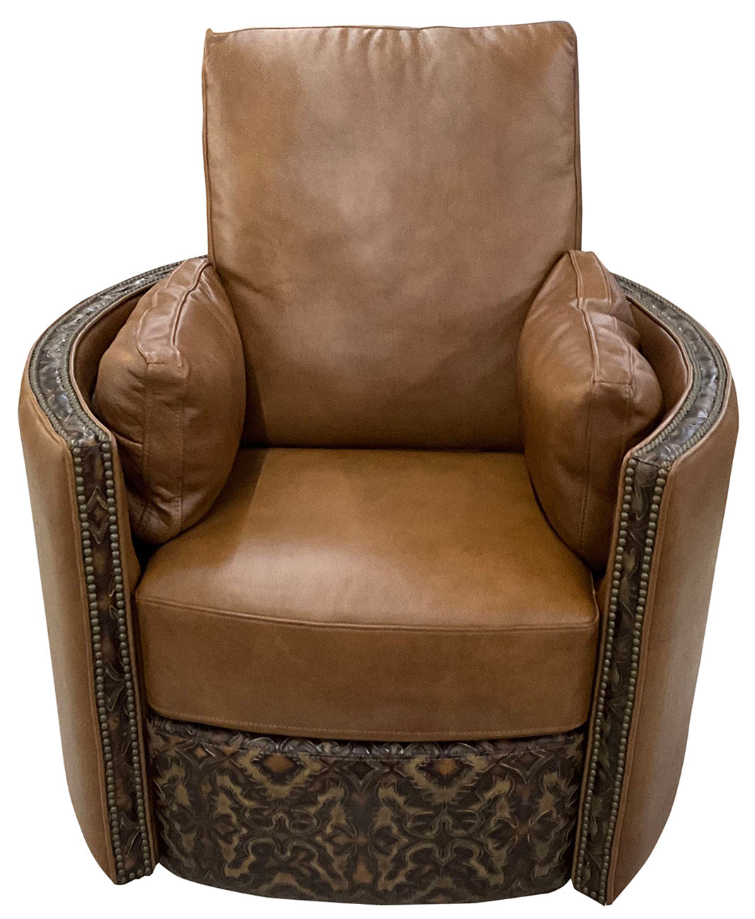 Del Rio Swivel Recliner – Cowhides Direct