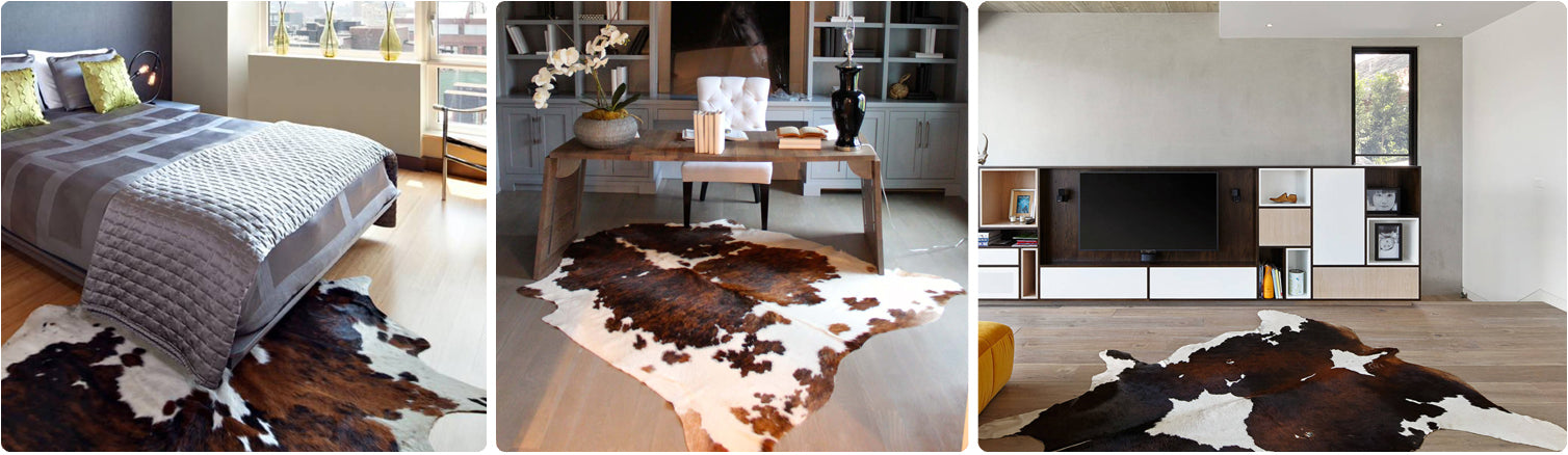 Tricolor Cowhide Rug on Sale | Tri Color Cow Skin Rugs On Sale ...