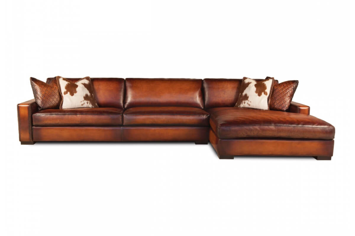 Eleanor Rigby Urban Cowboy Sectional (Sofa + Chaise) – Cowhides Direct